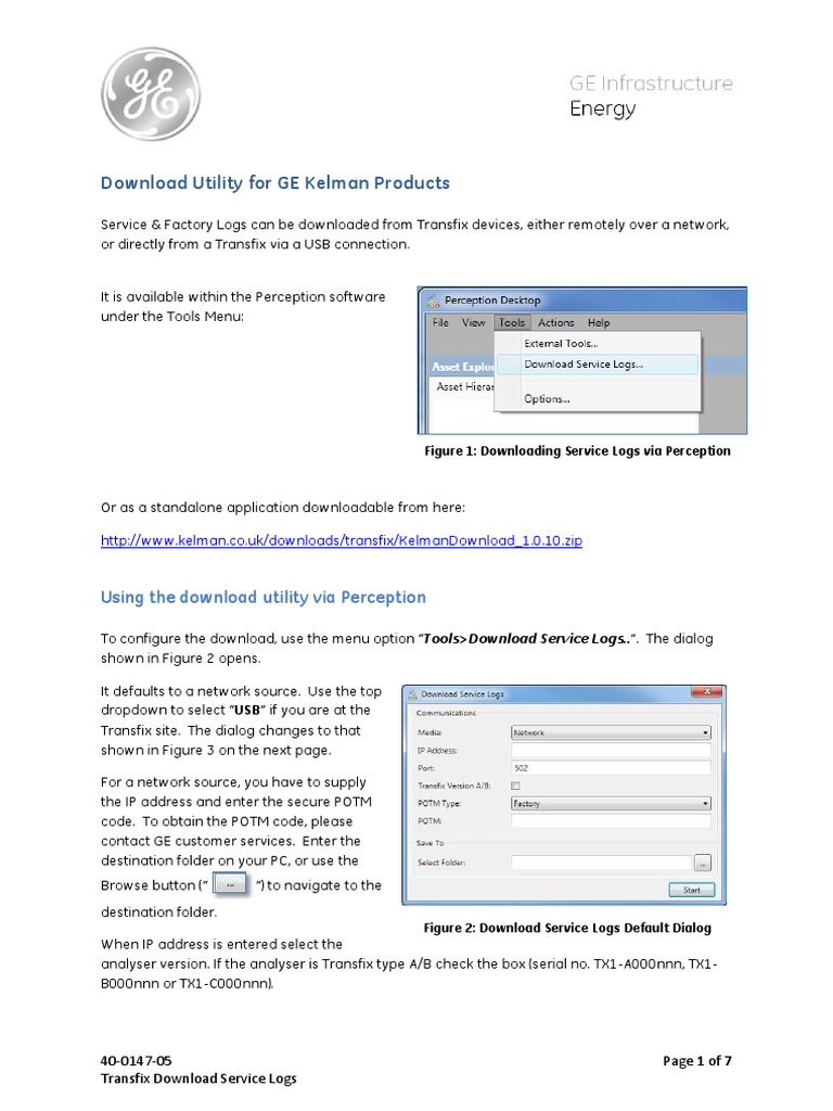 Transfix Service Log Download Guide | PDF | Usb | Installation (Computer Programs)