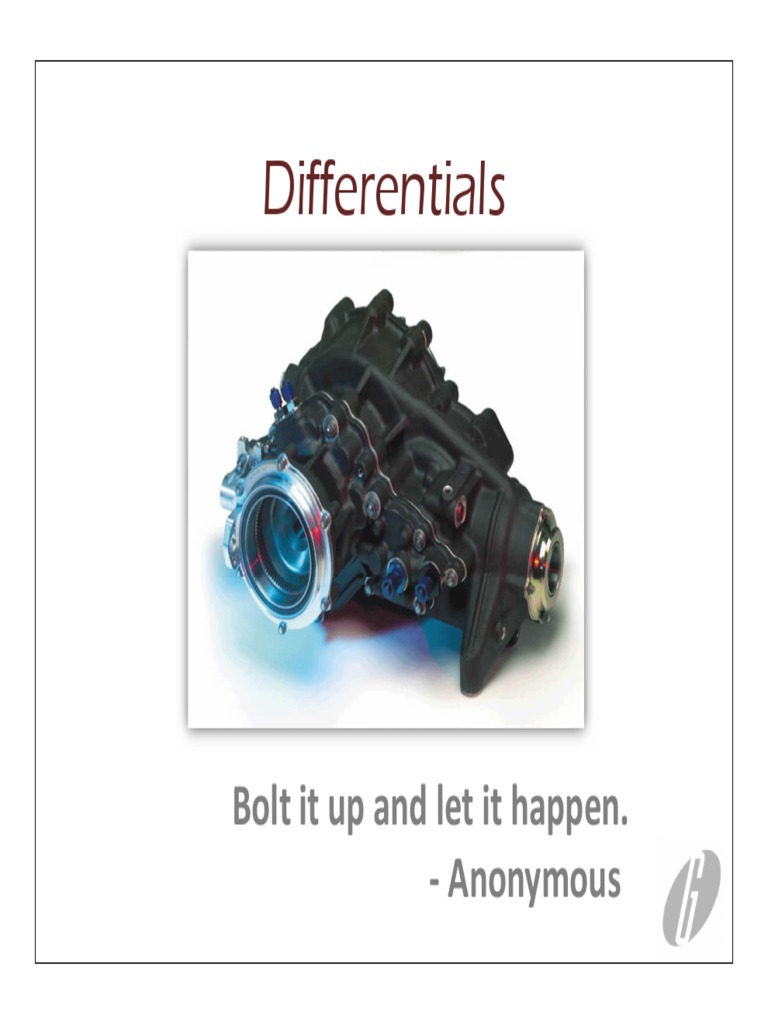 All You Need To Know About Differentials PDF | PDF | Transmission ...