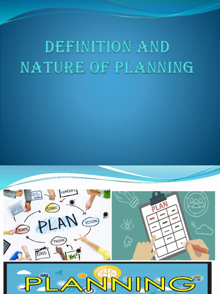 Definition and Types of Planning | PDF | Planning | Action (Philosophy)