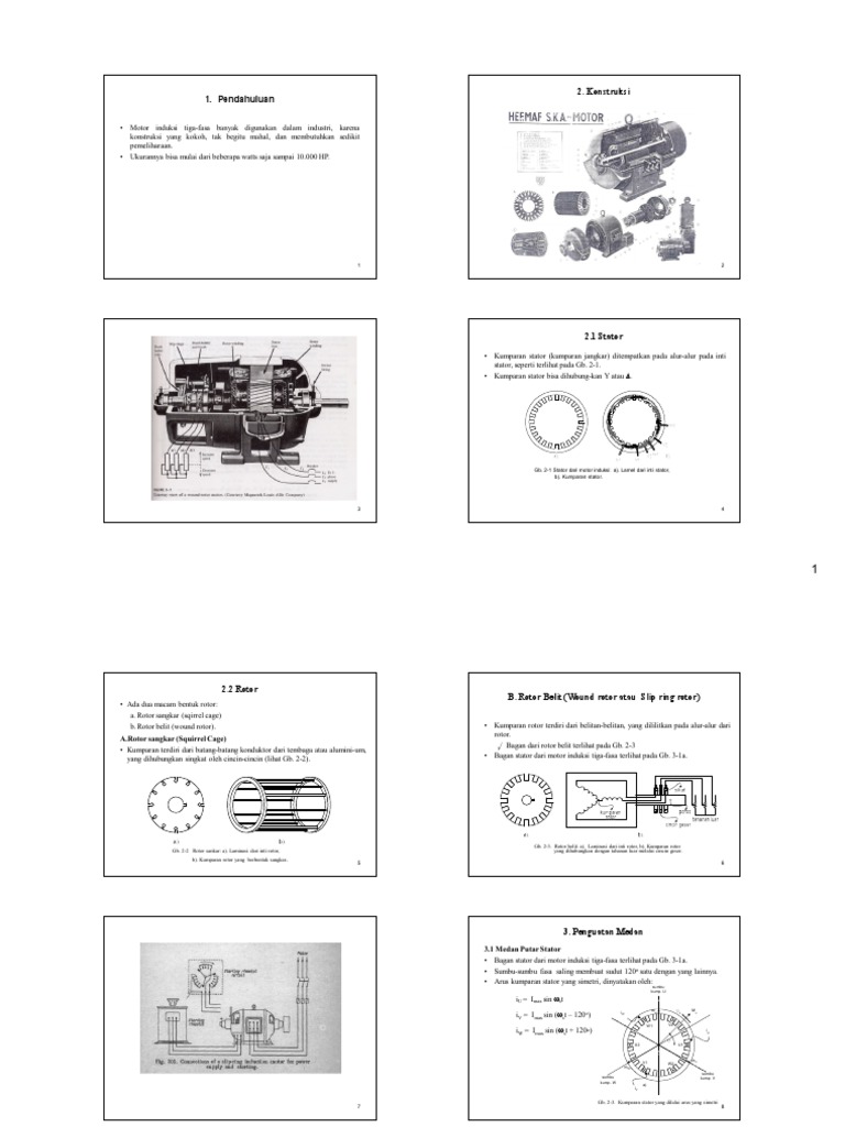 Motor Induksi 3 Phasa | PDF