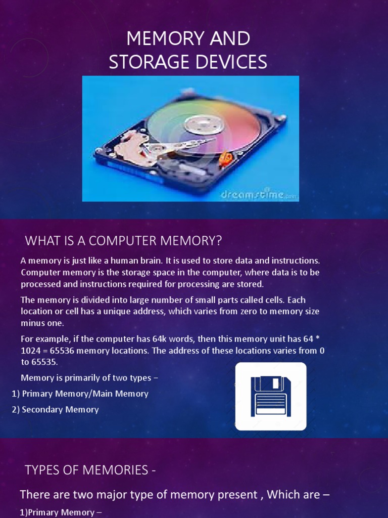 Storage | PDF | Random Access Memory | Read Only Memory