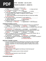 Practice Quiz Nutrition Answer Key | PDF | Vitamin | Nutrients