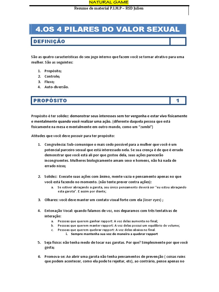 Real Social Dynamics - Julien Blanc - Pimp RESUMO PDF | PDF | Autoajuda