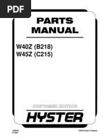 Hyster W45ZHD (A419) Parts Manual | PDF | Axle | Vehicle Technology