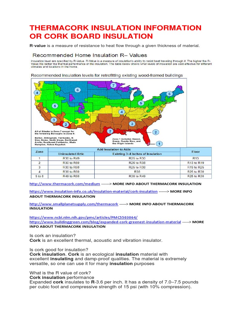 Thermacork or Cork Board Insulation | PDF | Thermal Insulation ...