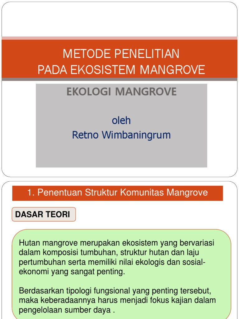 Metode Sampling Mangrove | PDF