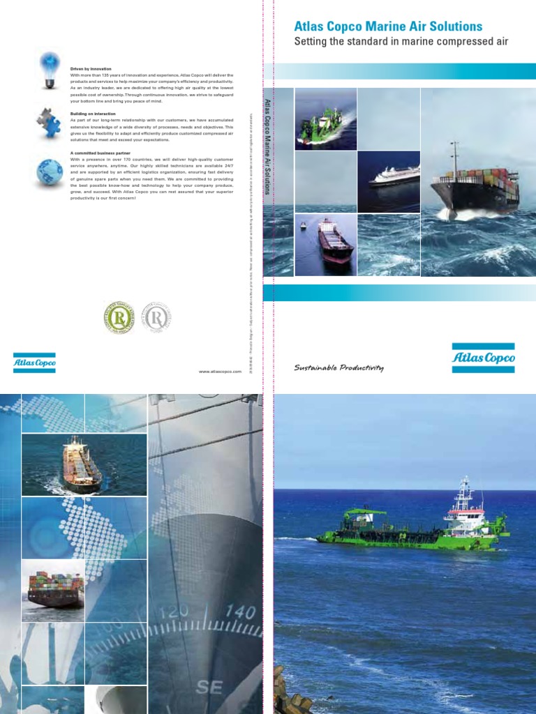 Atlas Copco Marine Booklet PDF | PDF | Valve | Motor Oil