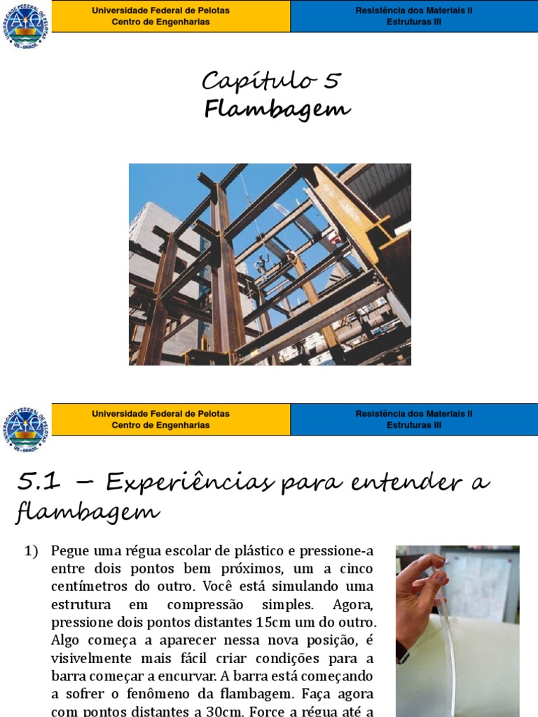 Flambagem | PDF | Flambagem | Resistência dos materiais