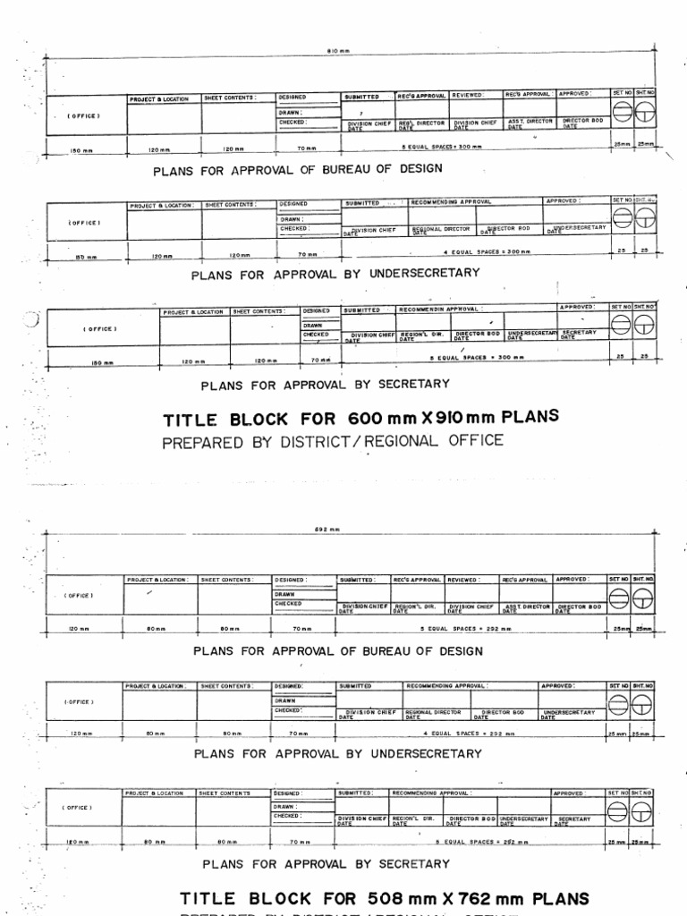 DPWH Title Block Standard PDF | PDF DPWH Title Block Standard PDF | PDF