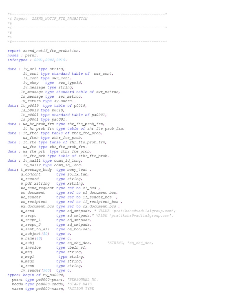 Zsend Notif Fte Probation | PDF | Software | Computer Data
