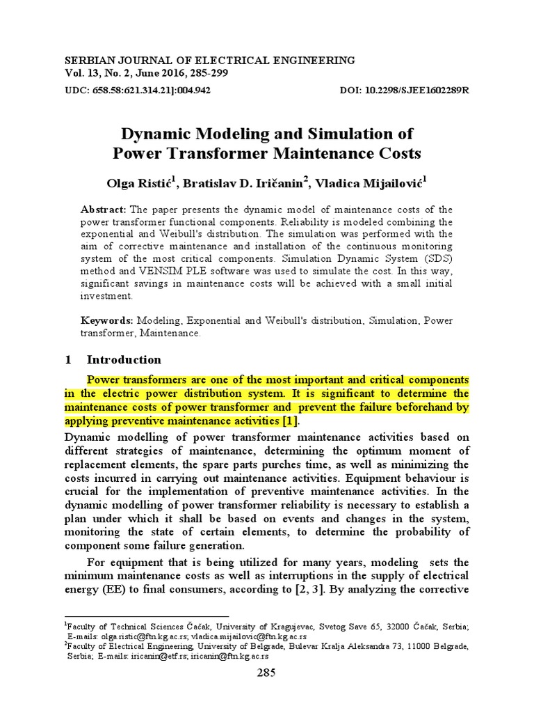 Best Model For Transformer PDF | PDF | Mathematical Model | Transformer