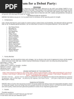 Emcee Script For Debut 7 Yo | PDF