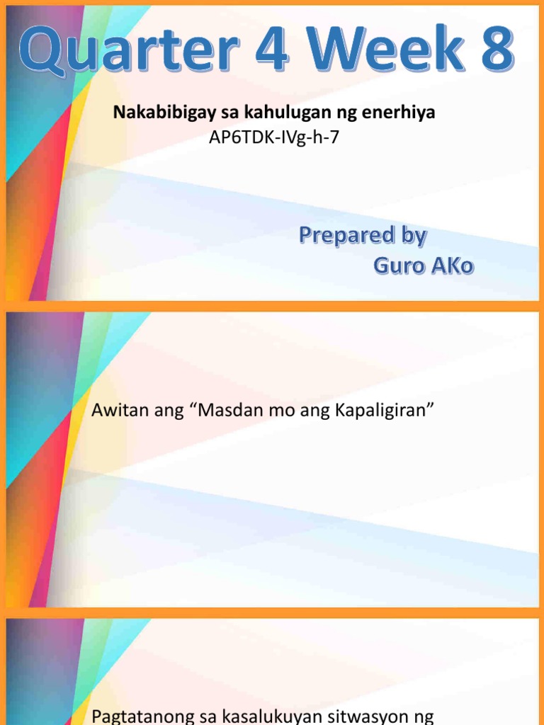 Ap 6 Q4 W8 D1-5 | PDF