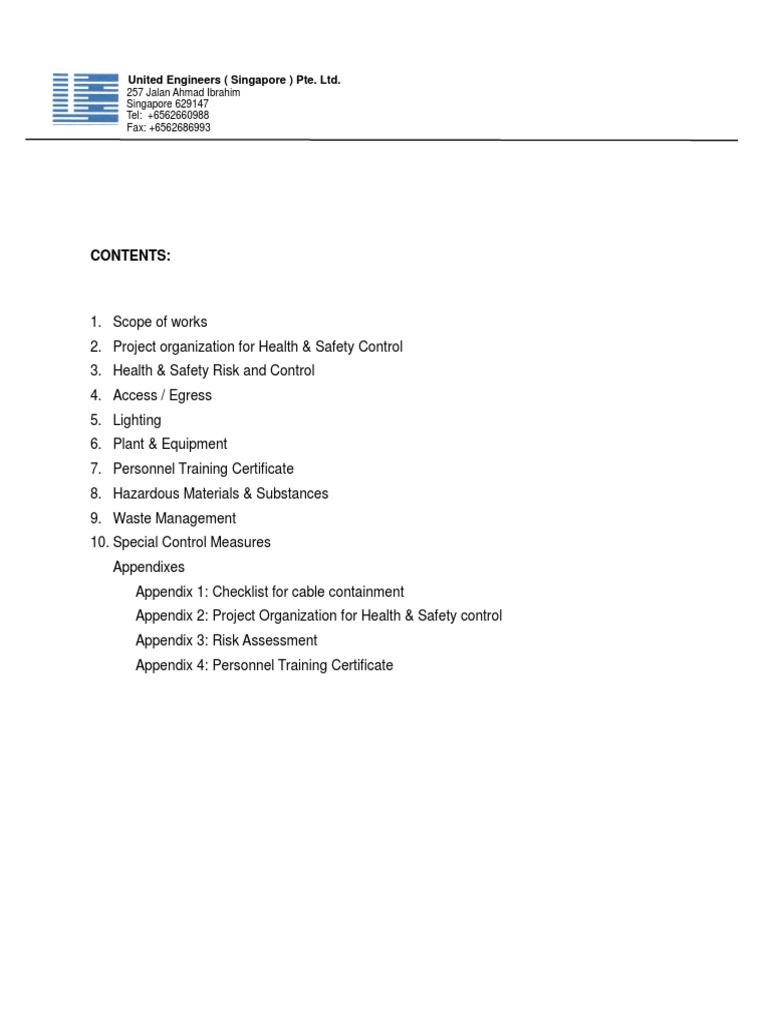 Method Statement For MDB & DB-MSB | PDF | Manufactured Goods | Safety