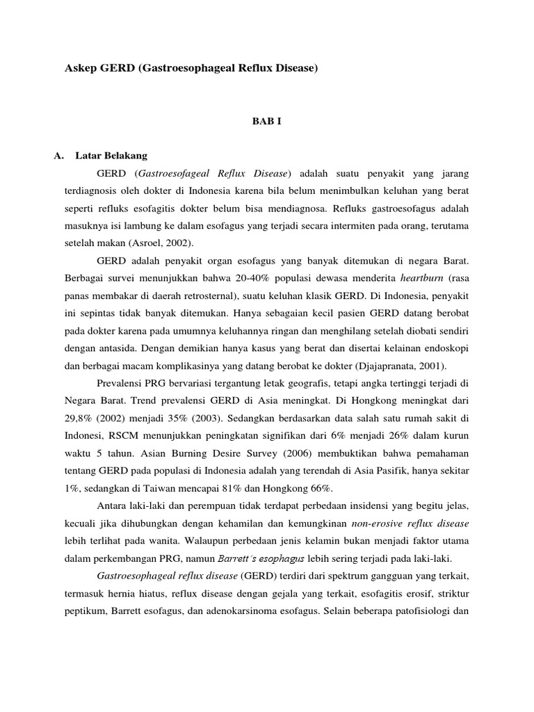 Askep GERD | PDF