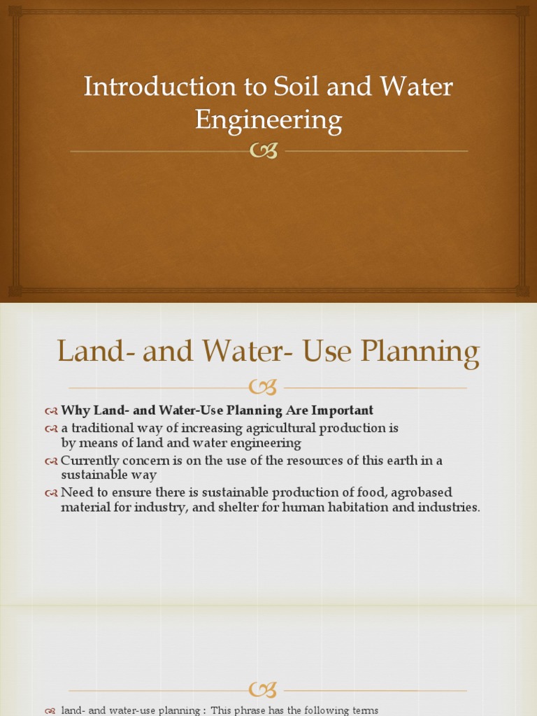 Introduction To Soil and Water Engineering (Autosaved) | PDF | Erosion | Soil