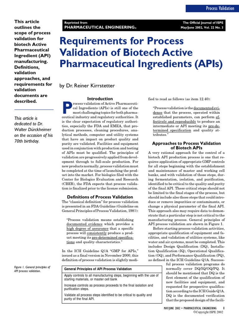 Ispe Reprint - Process - Validation | PDF | Verification And Validation ...