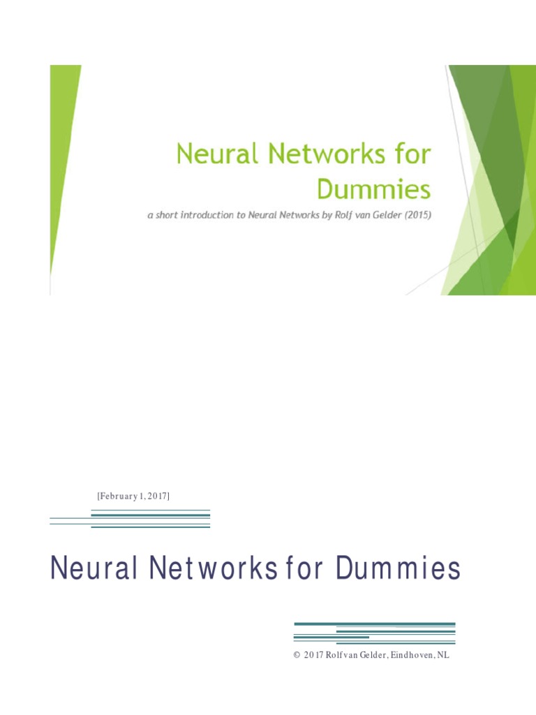 Neural Networks For Dummies | PDF | Artificial Neural Network | Cybernetics