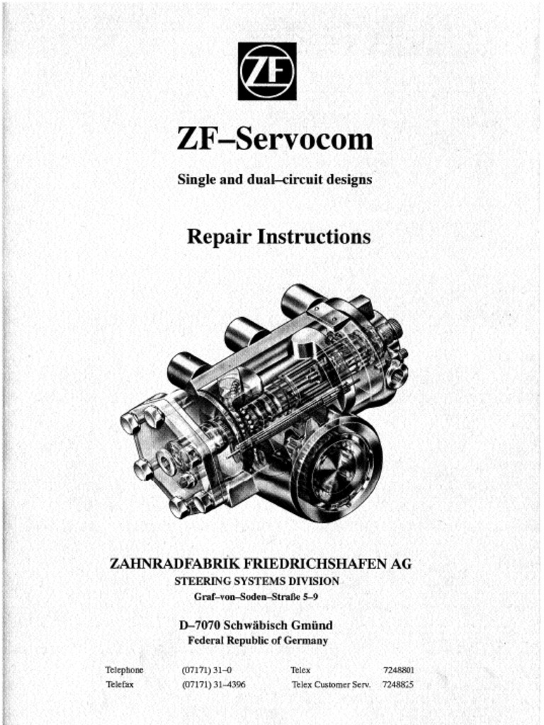 ZF Servocom Repair Instructions | PDF