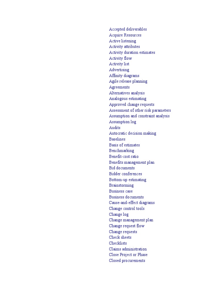 Keywords PMP | PDF | Risk Management | Data Analysis