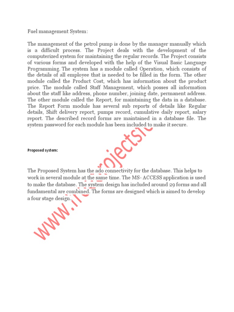 Fuel Management System | PDF