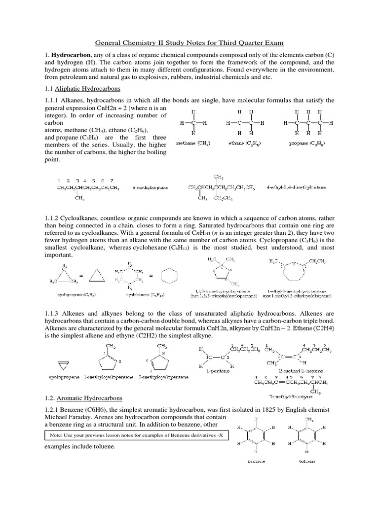 General Chemistry II | PDF | Intermolecular Force | Alkane