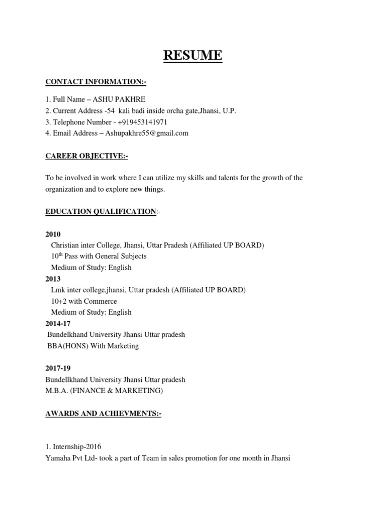 1574466438095resume Ashu 01-Jan-20 11.07.02 | PDF