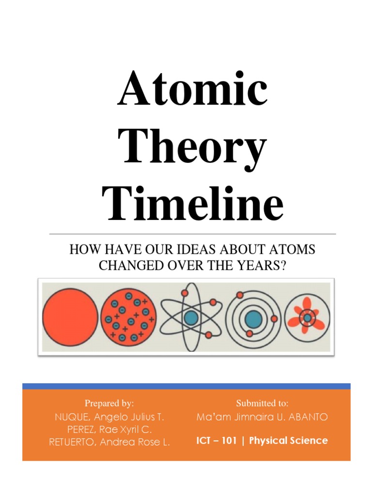 Atomic Theory Timeline | PDF | Atoms | Atomic Nucleus
