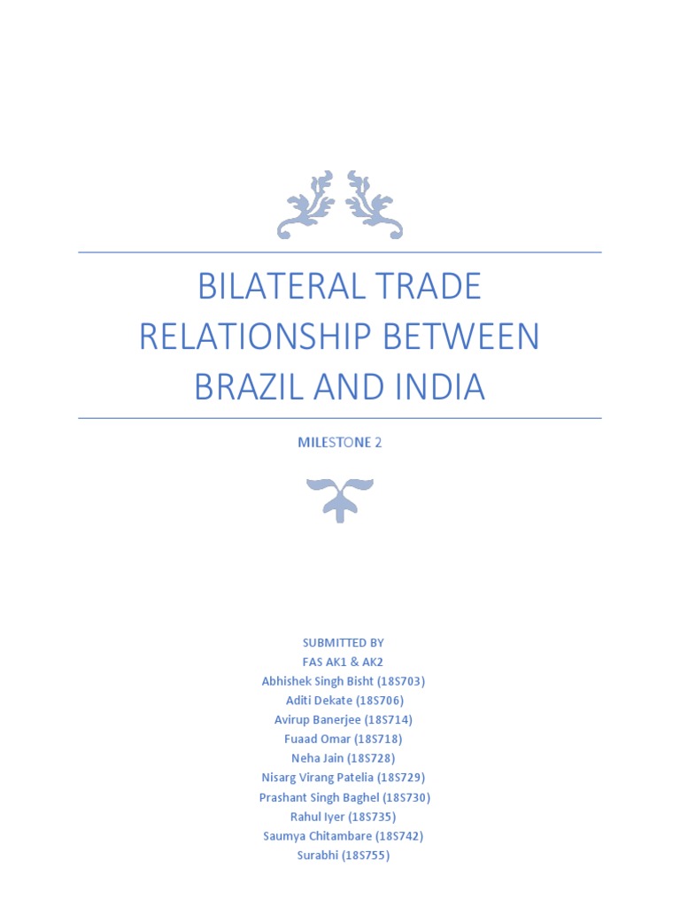 India and Brazil - Trade Relations | PDF | Foreign Direct Investment ...