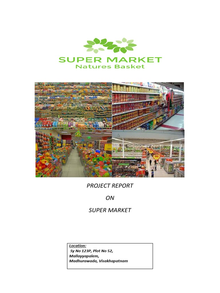 Project Report On Super Market | PDF | Supermarket | Retailing