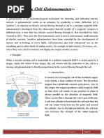 Moving Coil Galvanometer Project Class 12 | PDF | Series And Parallel ...