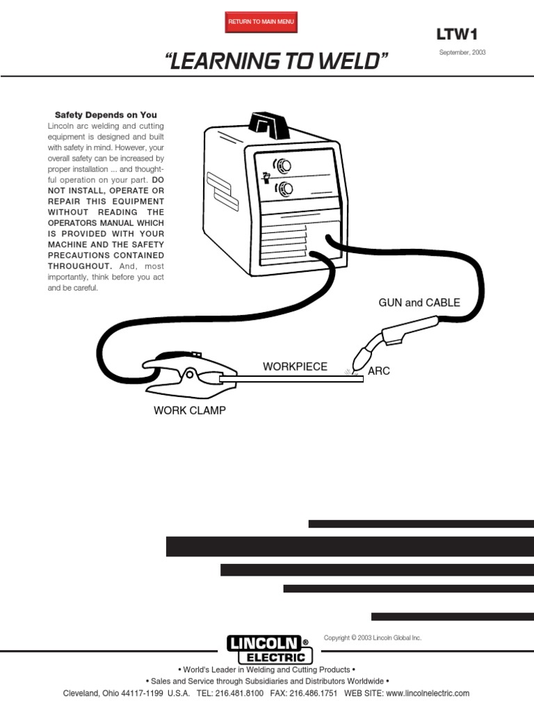 Lincoln Welders Learn To Weld Manual LTW1 | PDF | Welding | Construction