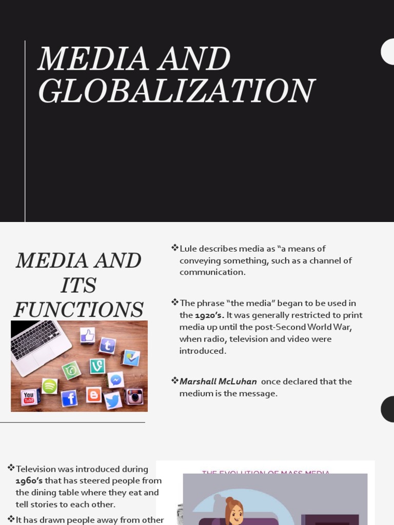 The Rise and Impact of Global Media: Cultural Imperialism, Echo ...