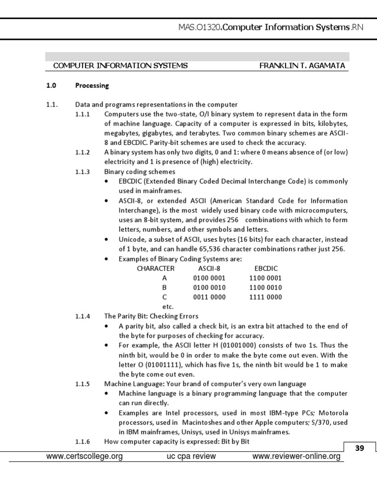 Computer Information System | PDF | Read Only Memory | Databases