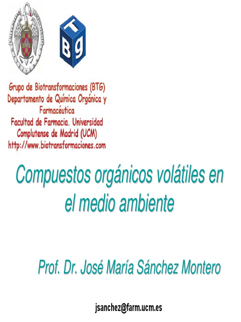 COV | PDF | Compuesto orgánico volátil | Solvente