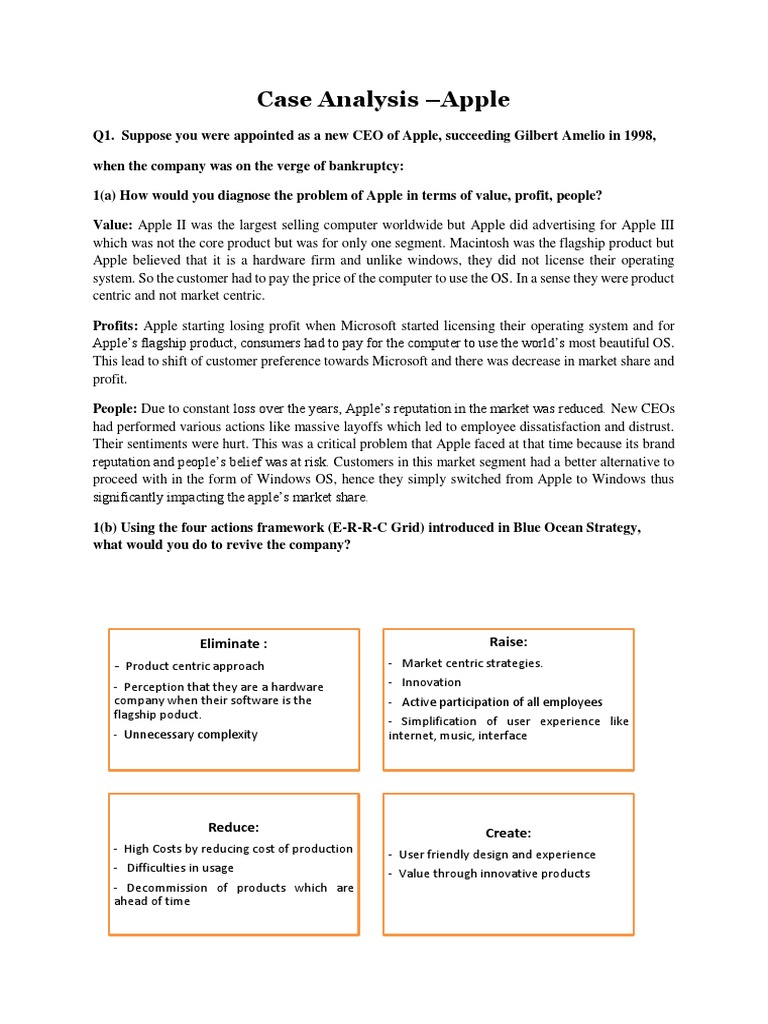 Apple - Case Analysis | PDF | I Phone | Apple Inc.