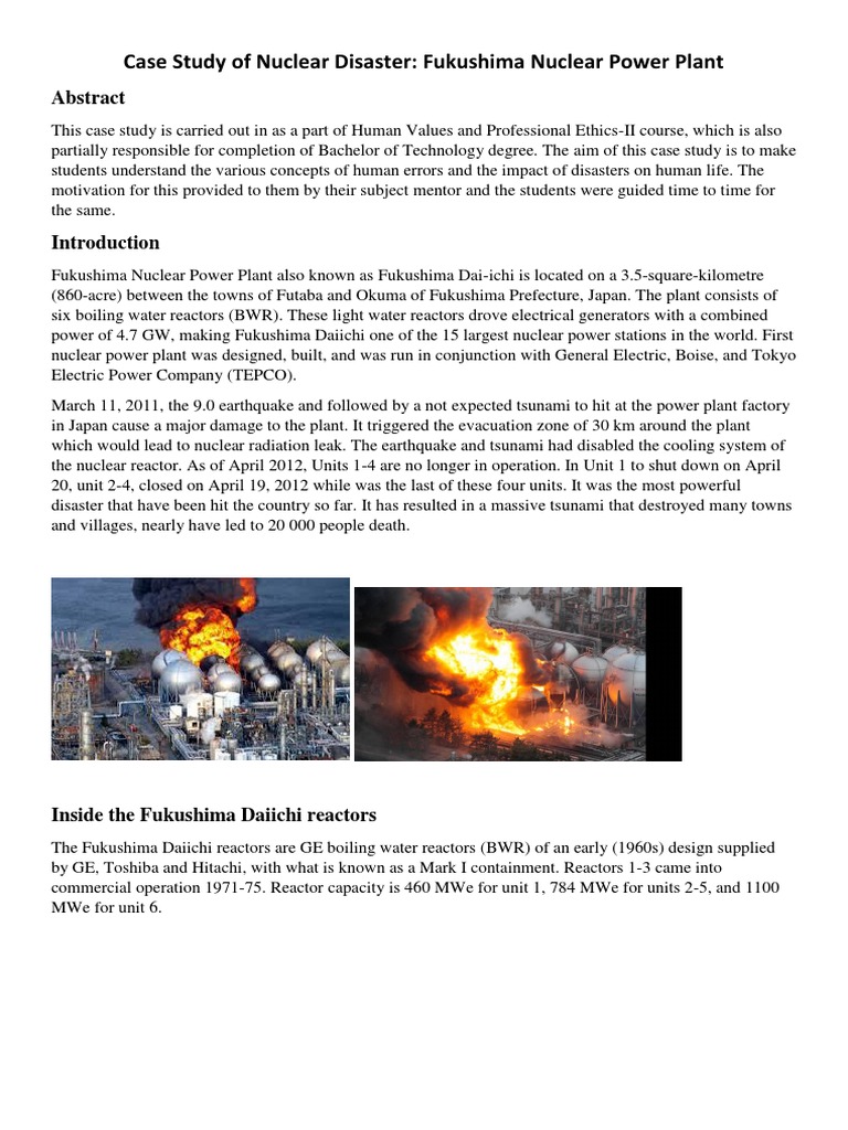 CASE Study HVPE | PDF | Fukushima Daiichi Nuclear Power Plant | Fukushima Daiichi Nuclear Disaster