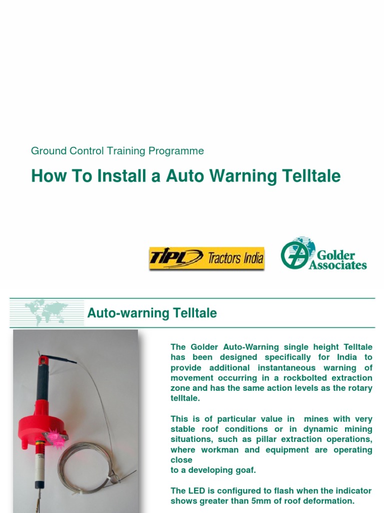 Module 4A - Auto Warning Telltale Installation | PDF | Nature