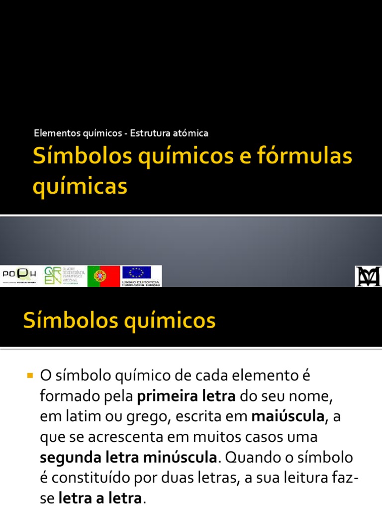 Elementos Químicos - Estrutura Atómica - Símbolos Químicos e Fórmulas ...