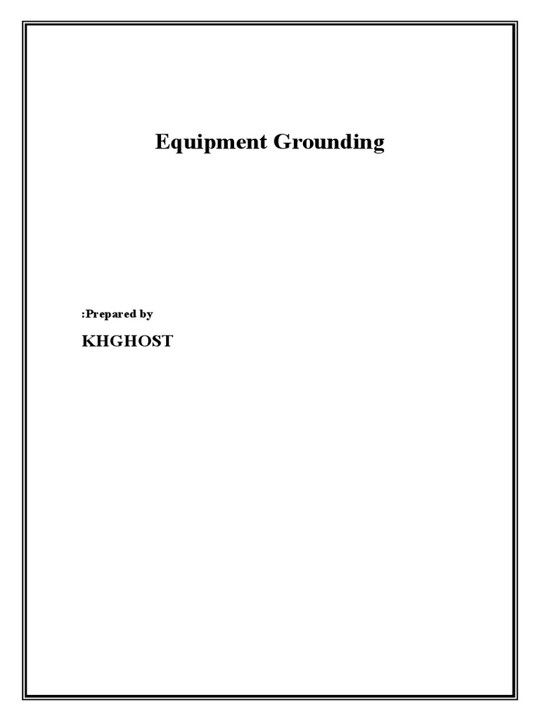 Equipment Grounding | PDF | Electrical Conductor | Electrical Impedance