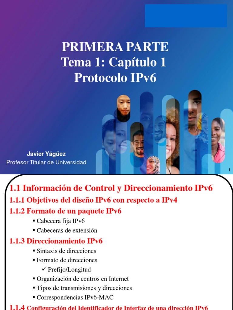 IPv6 NUEVO Arquitectura Redes 21ENERO2016 | PDF | Yo Pv6 | Protocolos de internet