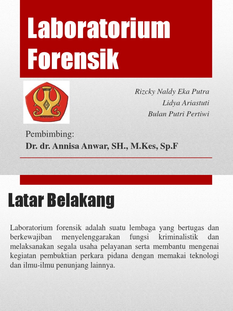 Laboratorium Forensik | PDF | Kesehatan Holistik