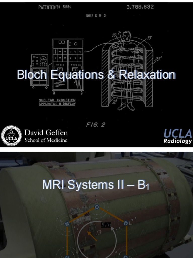 MRI Bloch Equations & RF Pulses | PDF | Relaxation (Nmr) | Nuclear ...
