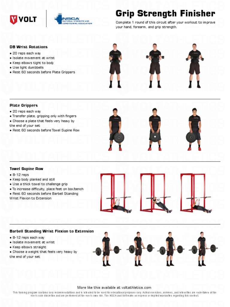 Grip Strength Finisher Circuit Guide | PDF