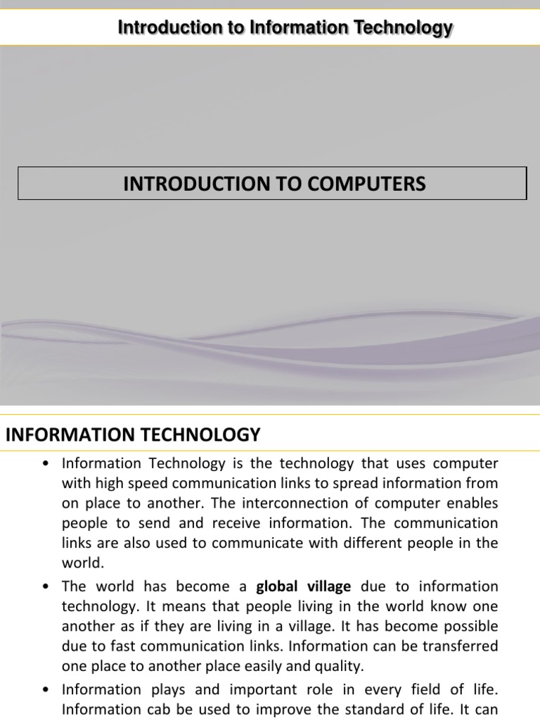 Information Communication Technology Ppt