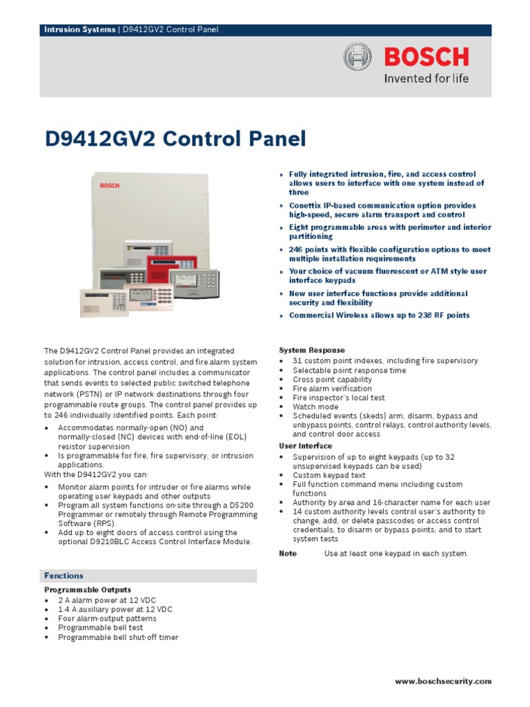 D9412GV2 | PDF | Access Control | Password