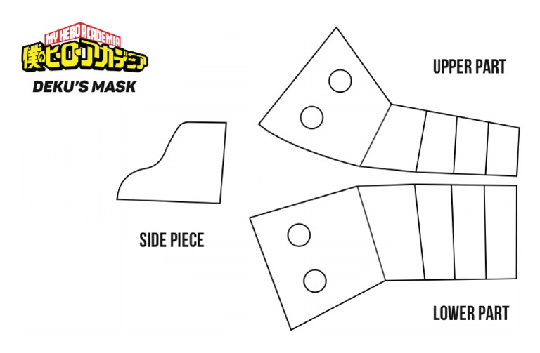 Izuku Midoriya Mask Template | PDF