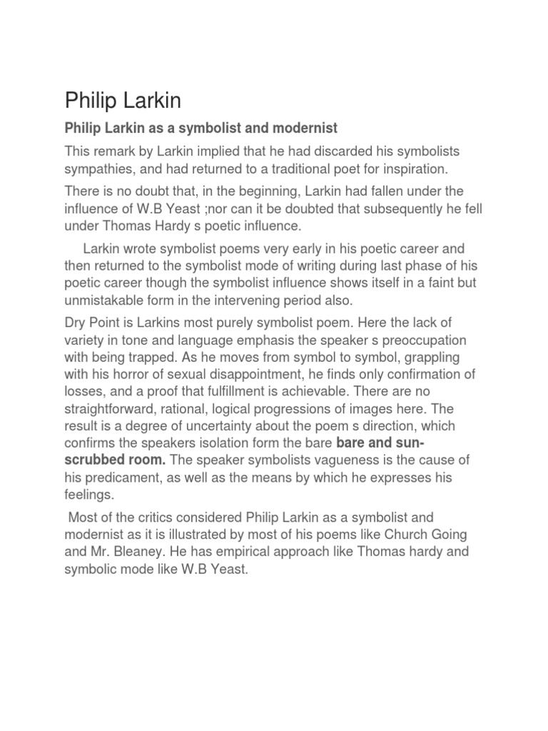 Philip Larkin | PDF