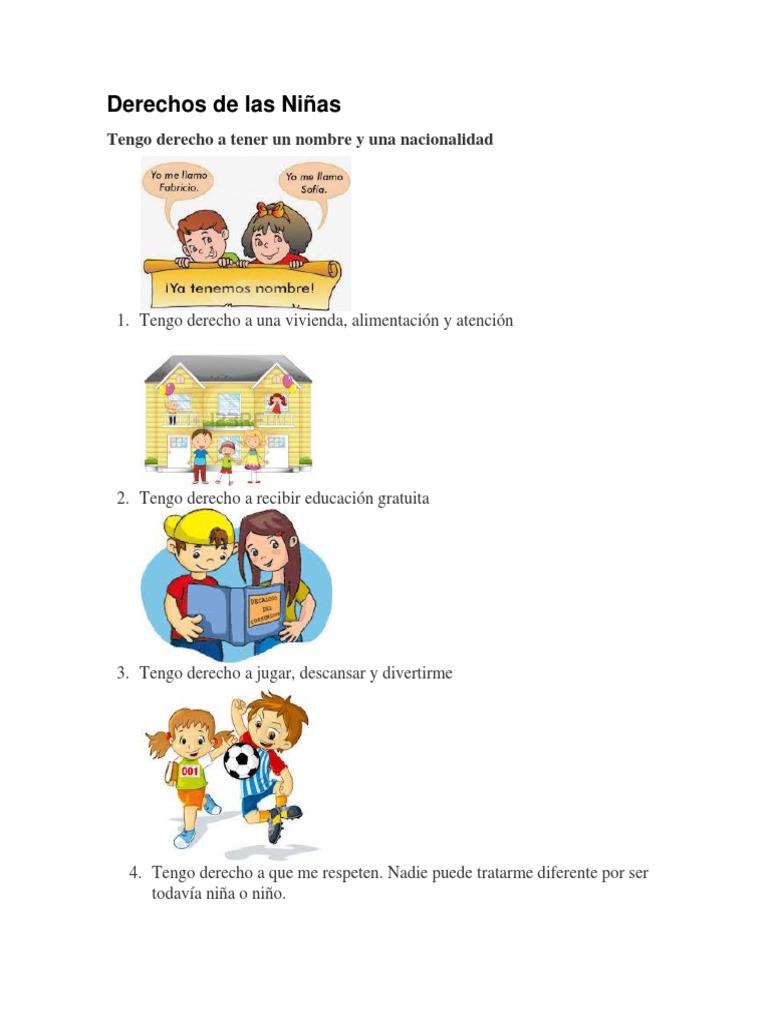 Derechos de Los Niños y Las Niñas | PDF