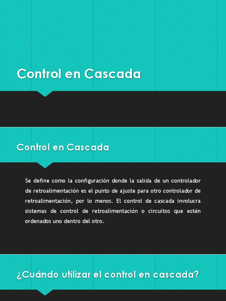 Control en Cascada: Estructura y Funciones | PDF